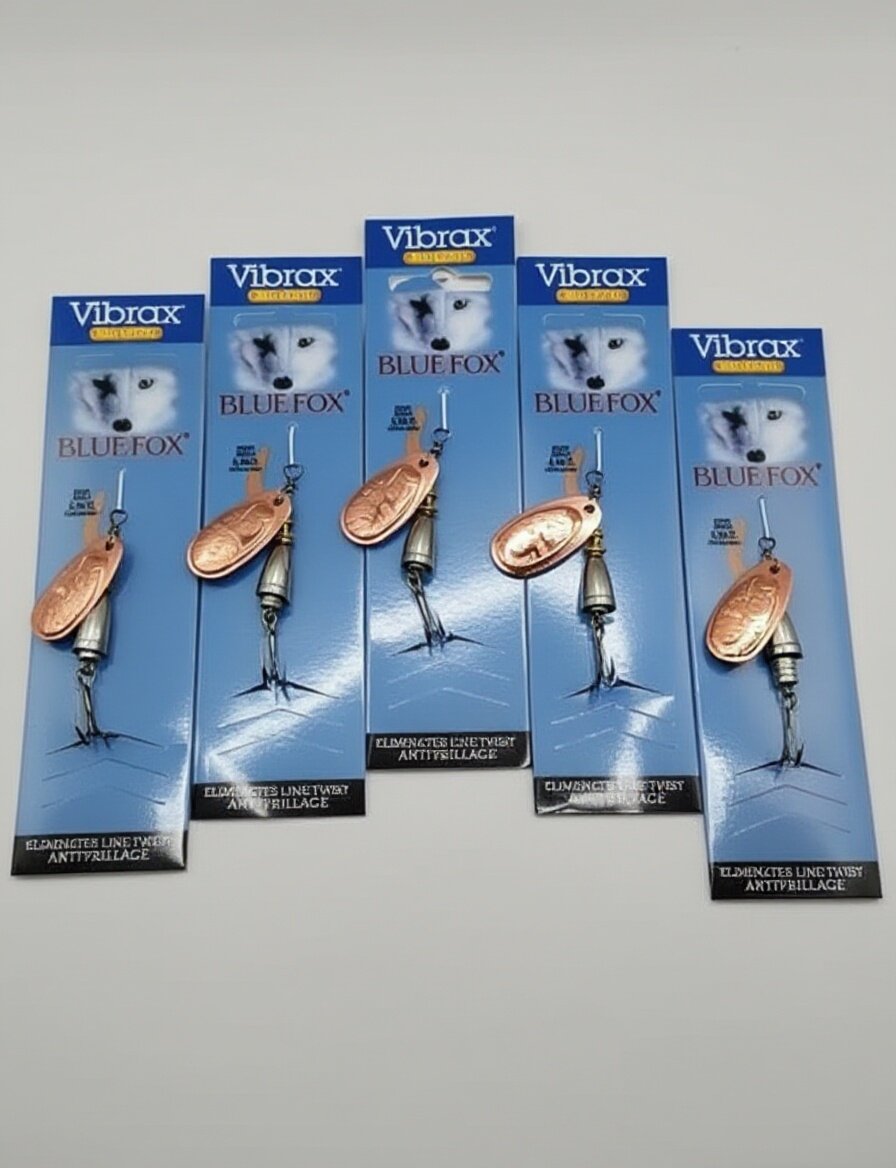 Блесна-вертушка Blue Fox Super Vibrax 3: набор из 5 штук, медь