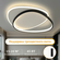 Люстра Clear Lighting, потолочная, светодиодная, 18 м², пульт ДУ, белая
