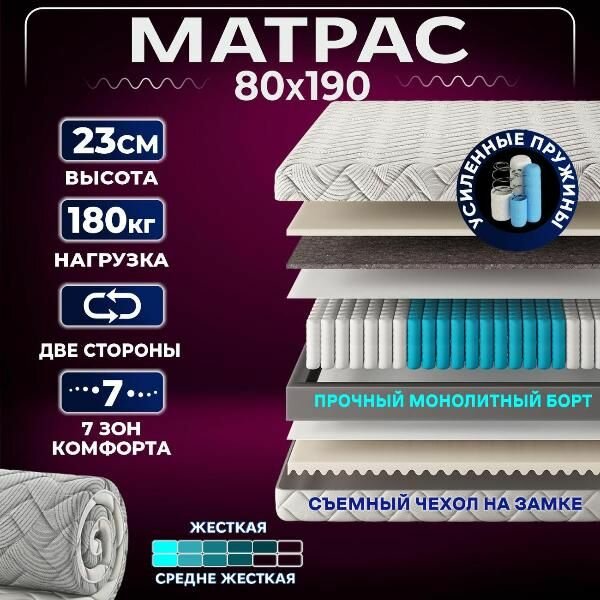 Матрас Ami Карбон 80х190 (скрутка)