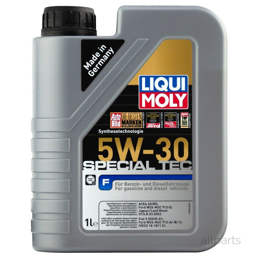 LIQUI MOLY 2325 Масло моторное Special Tec F (Leichtlauf Special F) 5W-30 (1л.)