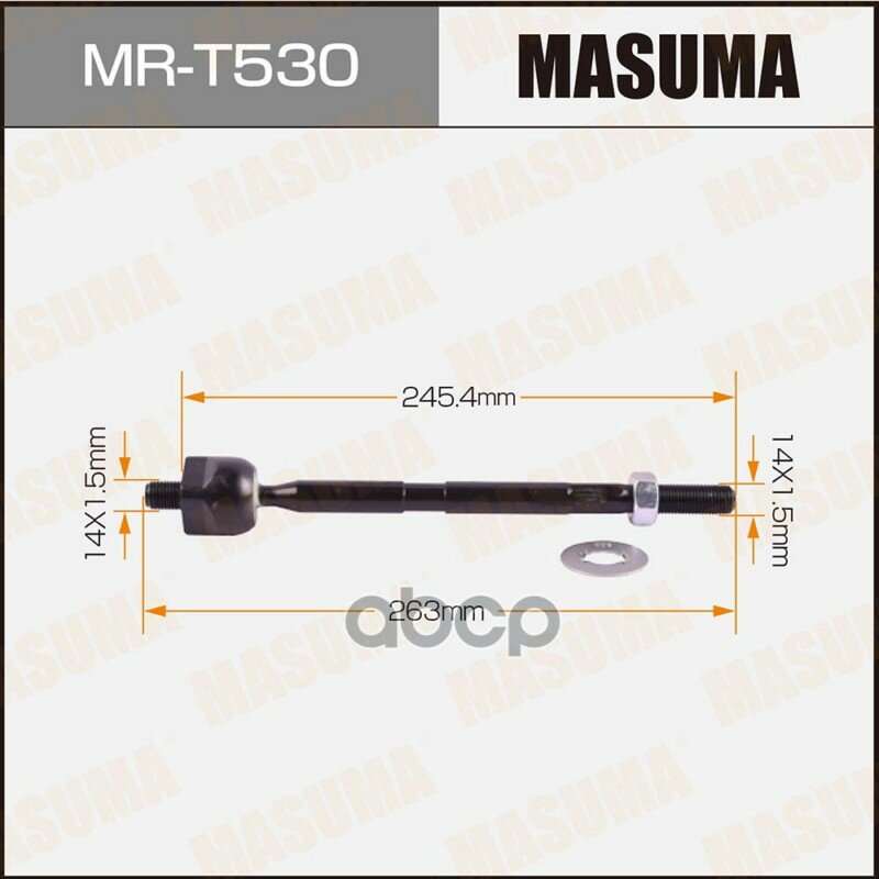 Тяга рулевая TOYOTA PASSO / KGC10, KGC30, NGC30, M700A 05- Masuma арт. MR-T530