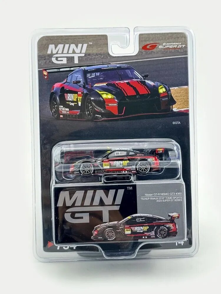 Машинка TSM MINI GT 1/64 #754 Japanese Super GT Nissan GT-R NISMO GT3 Japanese edition Die-cast Alloy Car Model Toy Gift