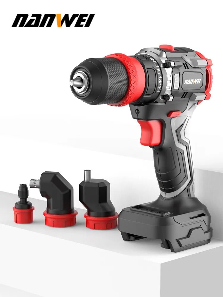 NANWEI D5219P 50 Нм бесщеточный 4-в-1 многофункциональный шуруповерт,1650 об/мин