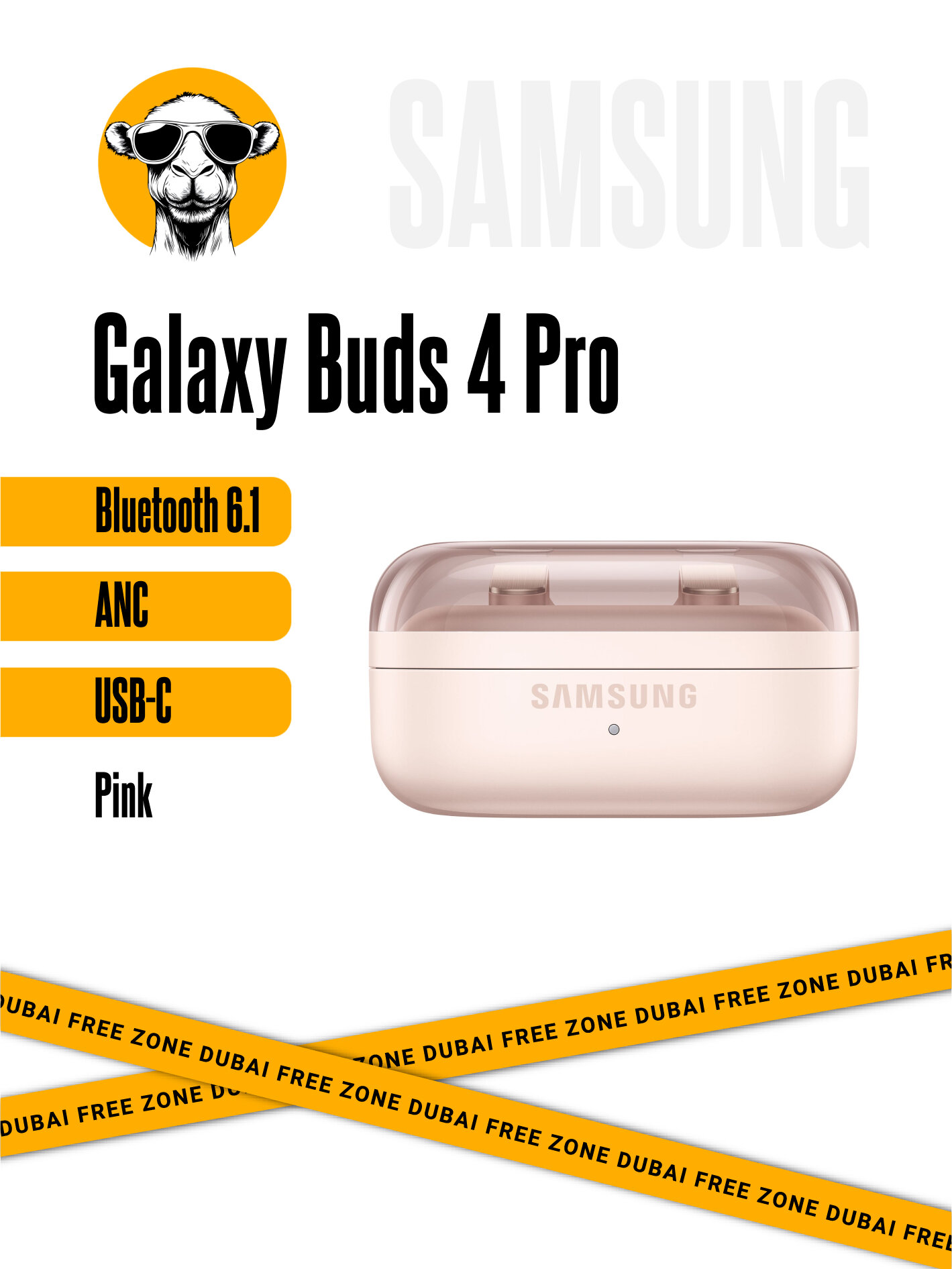 Беспроводные наушники Samsung Galaxy Buds 4 Pro Pink