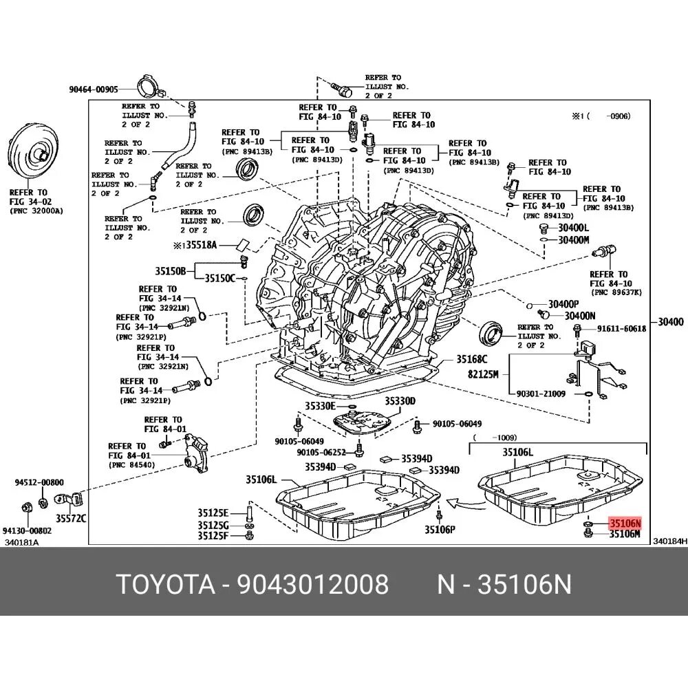 Прокладка сливной пробки toyota TOYOTA-LEXUS 90430-12008