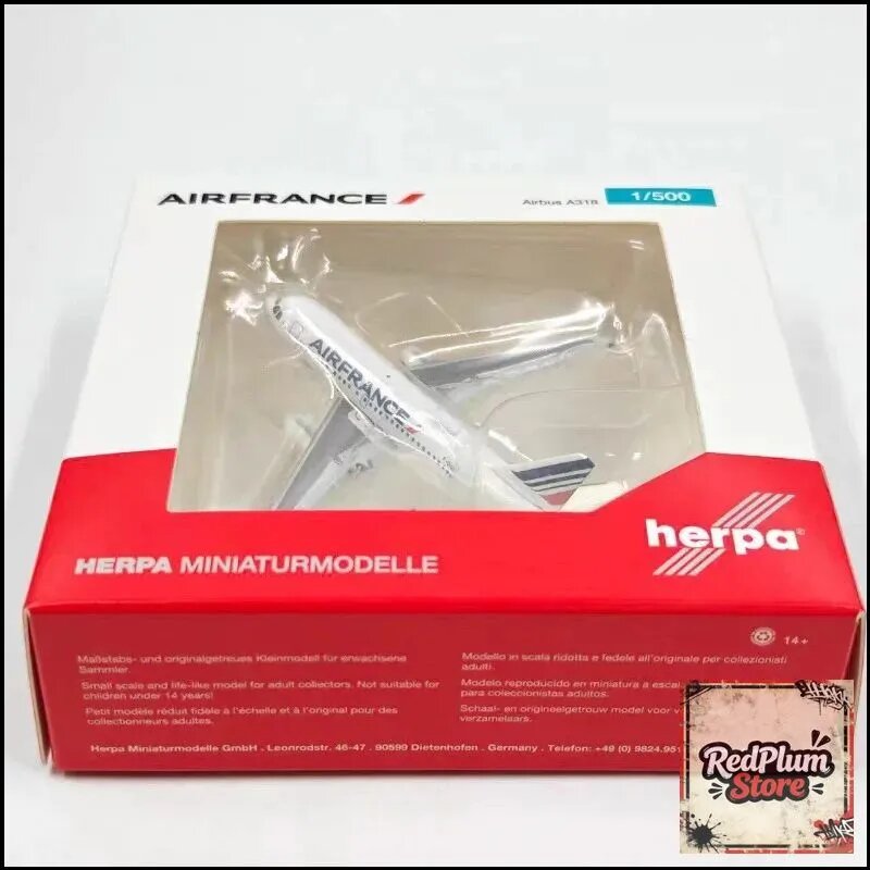 Премиуммасштаб 1:500 самолета Herpa A318 коллекционируется.