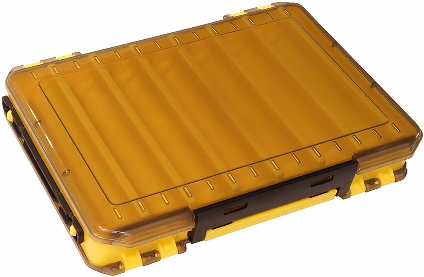 Коробка Kosadaka TB-S31B-Y, 27x19x5см для воблеров, двухсторонняя, жёлтая