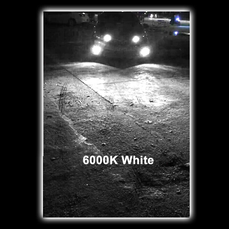 Автомобильная светодиодная противотуманная фара CNSUNNY H11 9005/HB3 9006/HB4, 6000K White, 9006 HB4