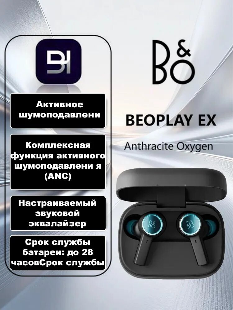 Bang&Olufsen Наушники беспроводные, Bluetooth, 2.5 мм, синий