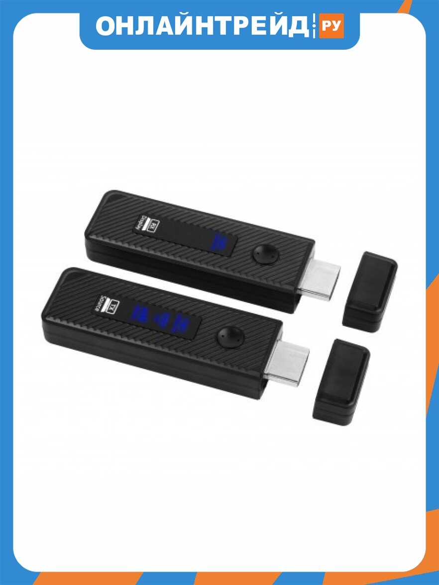 Удлинитель Ks-is KS-827A HDMI беспроводной c диспллеем 60м, 1080p