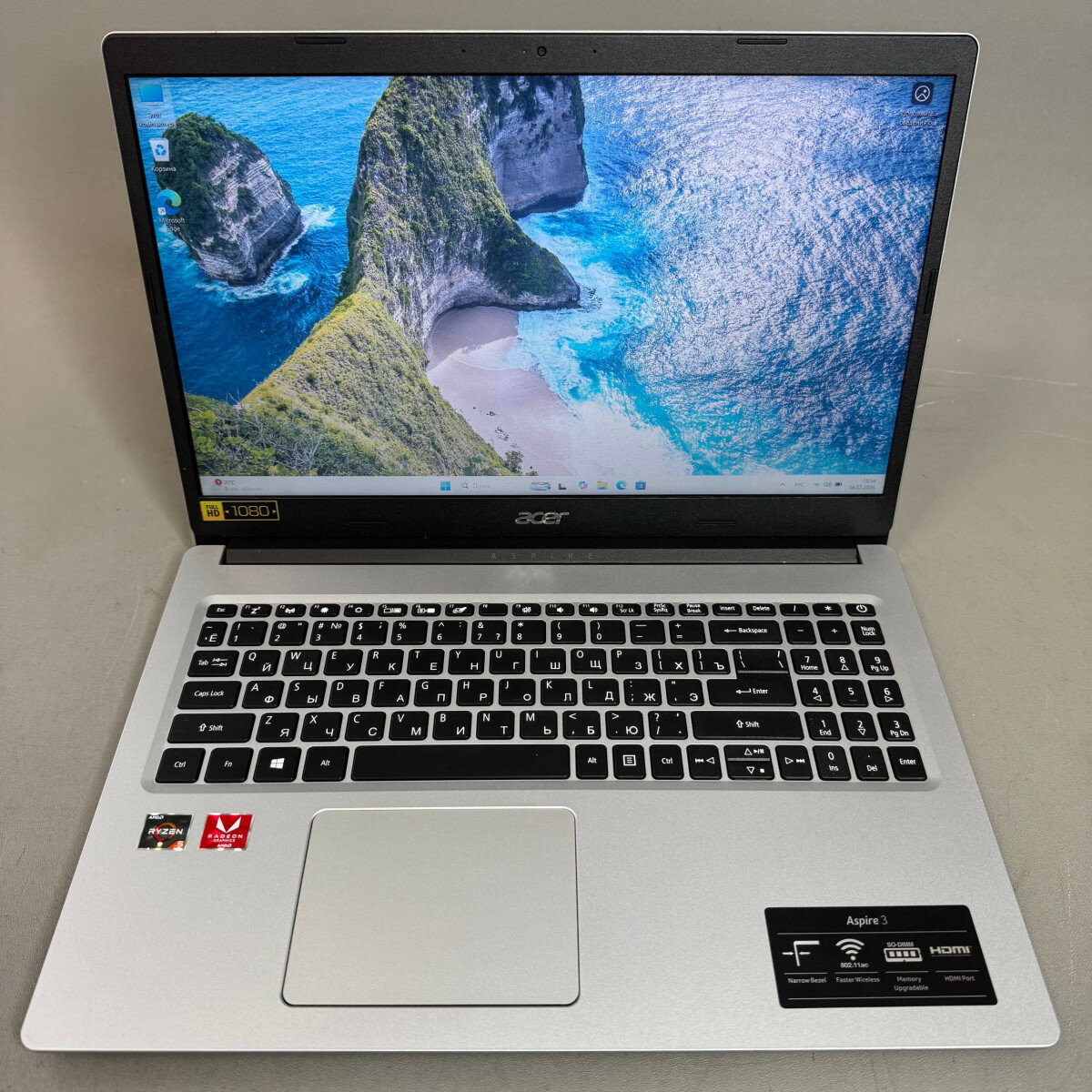 15.6" FHD Acer A315-23-R8D5 серый