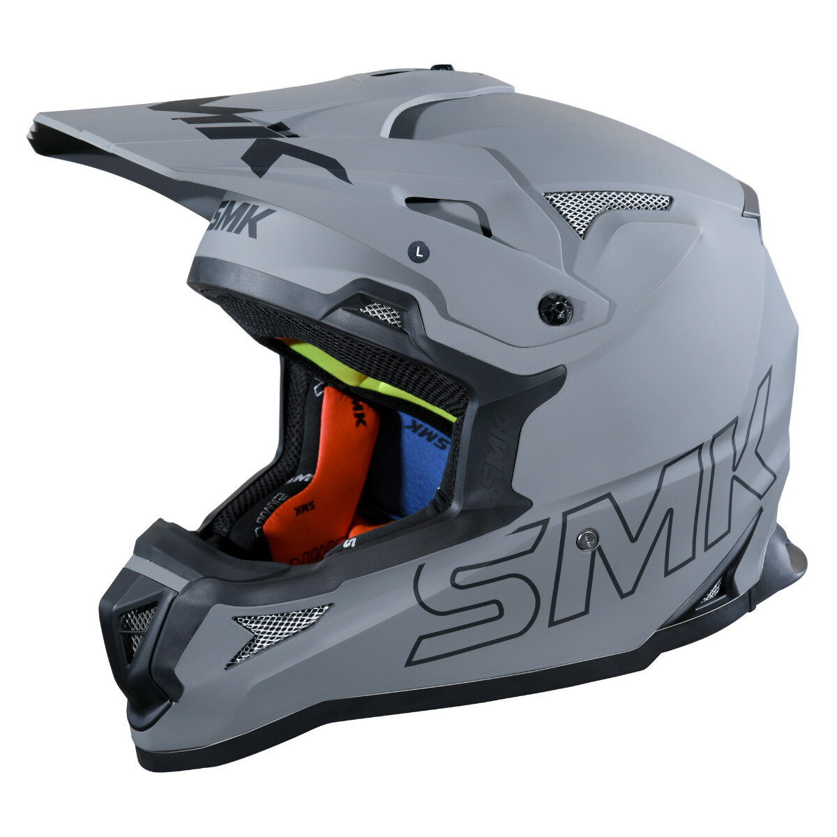 SMK Мотошлем Allterra, цвет Серый Nardo Grey MA600, Размер L