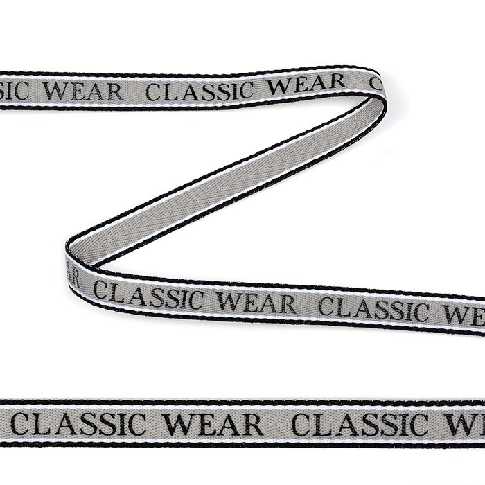 Тесьма-стропа TBY "Classic wear", B 10 мм, серая, 45,7 м (TBY. TPP03102)