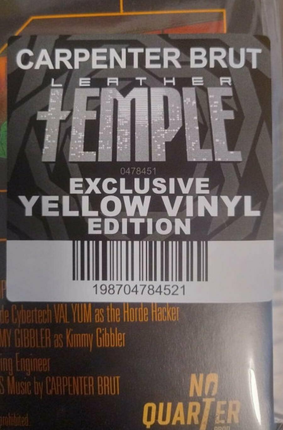 Carpenter Brut – Leather Temple (yellow) — фото 1