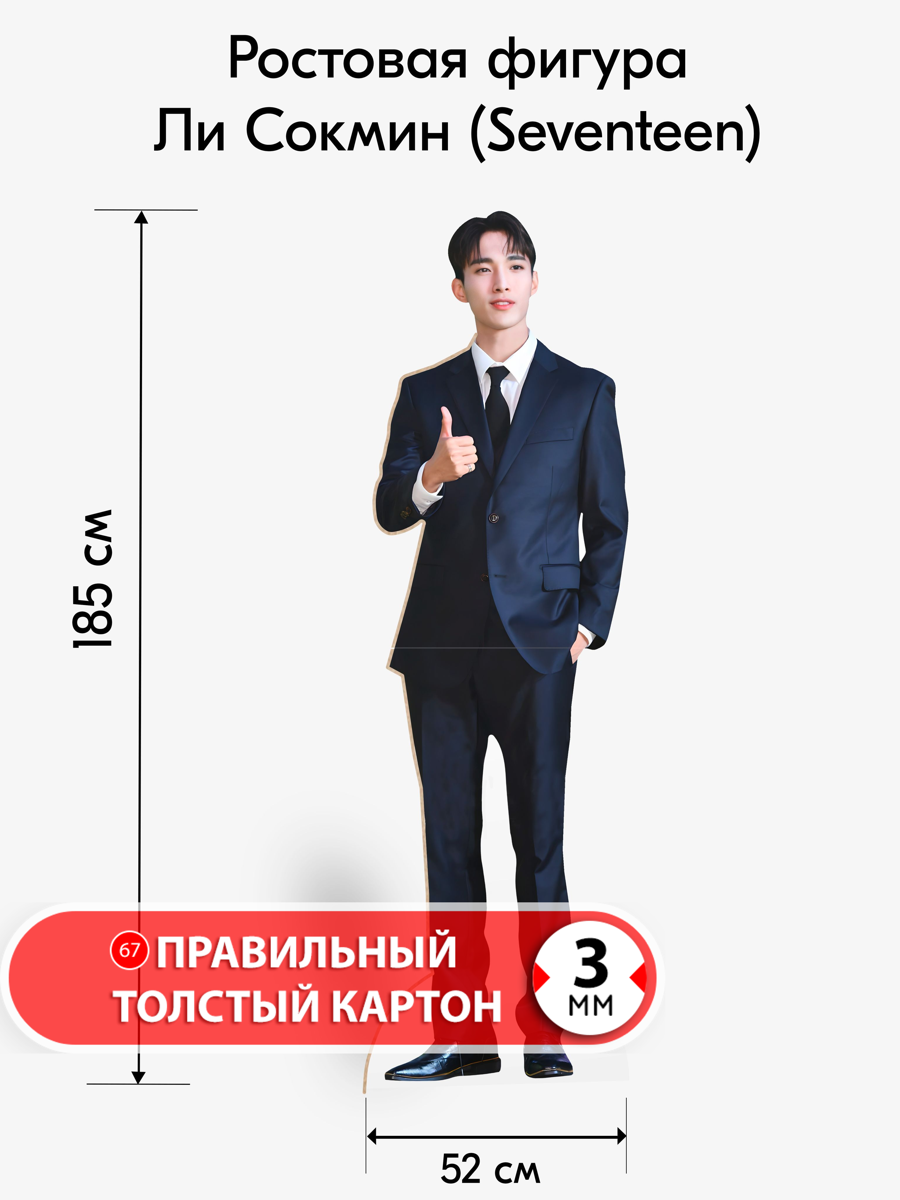 Аксессуар для фотосессий, Ли Сокмин (Seventeen) 1, ростовая фигура