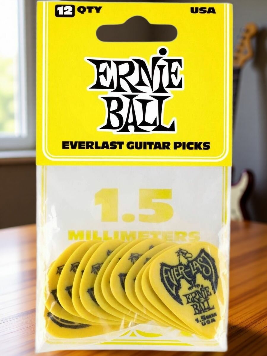 Ernie Ball 9195 Everlast - Набор медиаторов 12 шт.