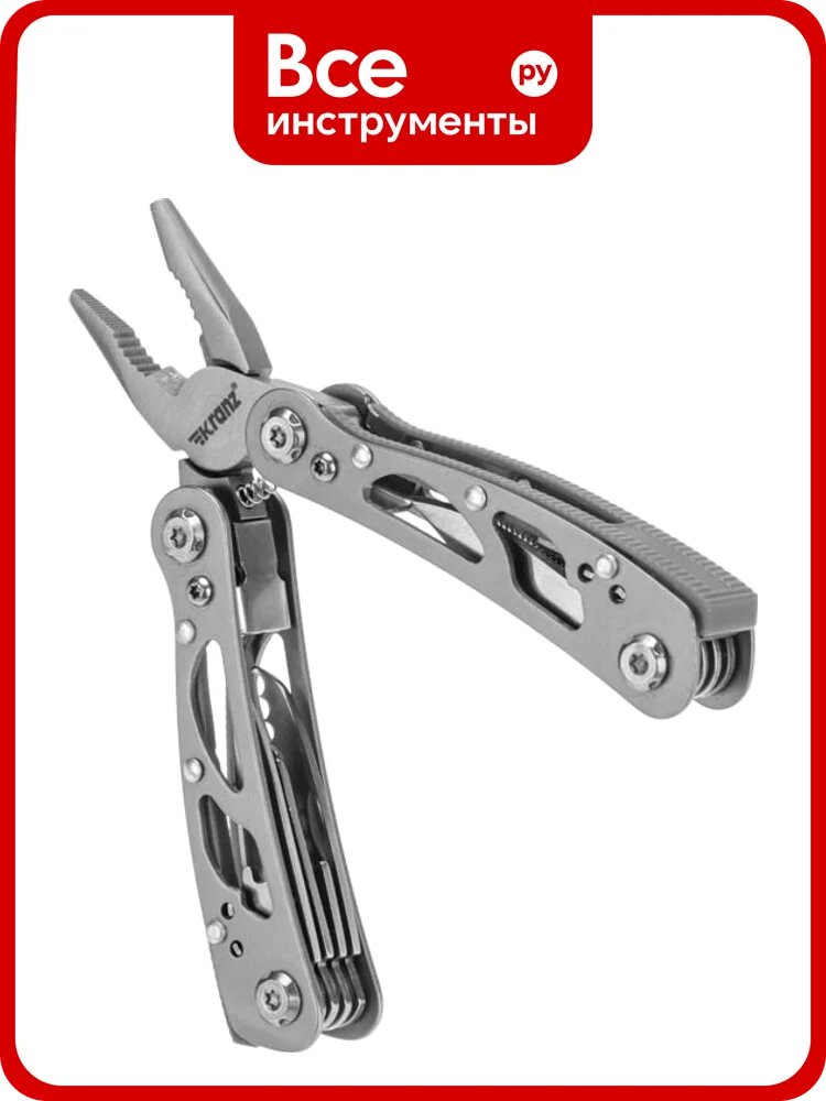 Мультитул KRANZ 10 функций 113 мм KR-12-4902-2