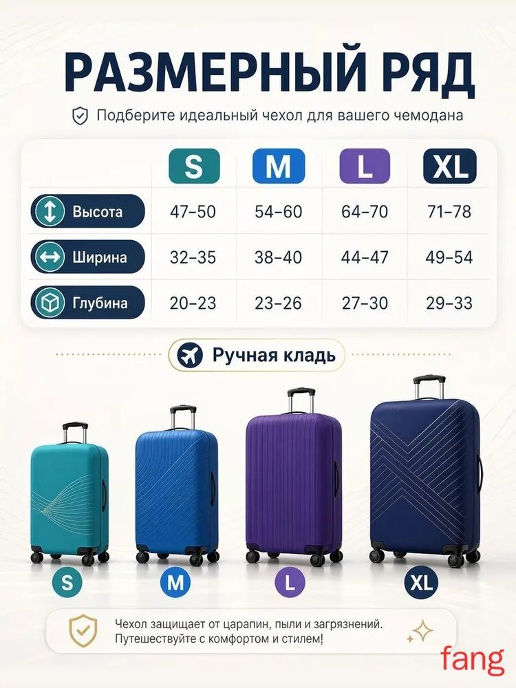 Чехол для чемодана , прозрачный — фото 1