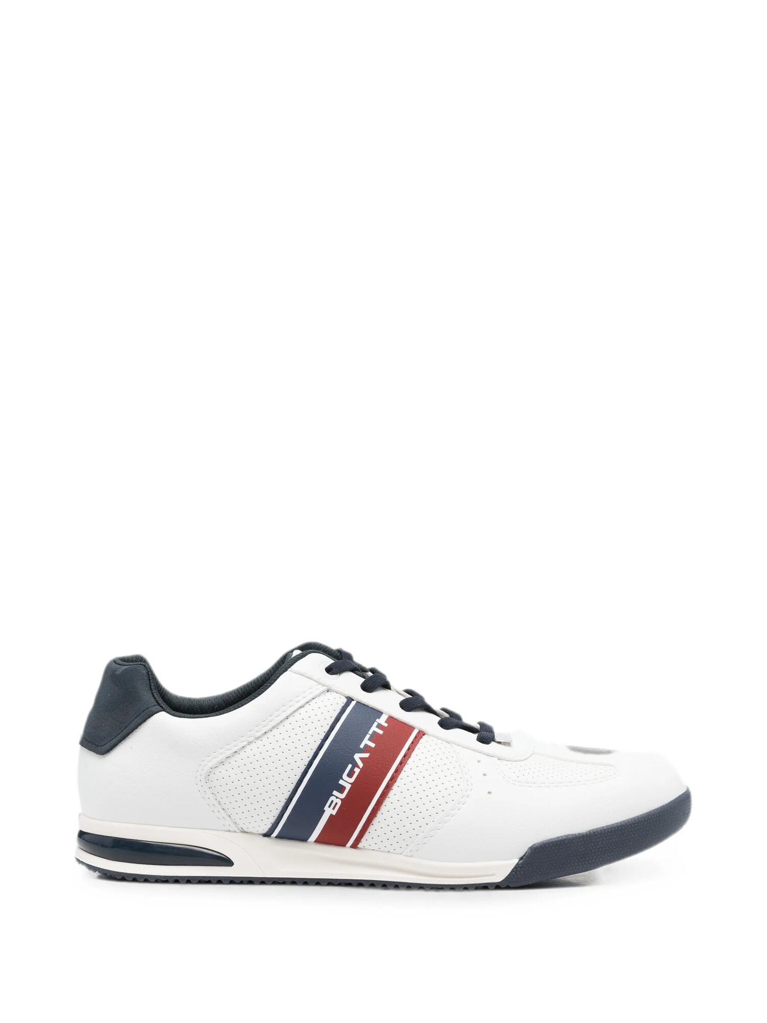 Кроссовки Perforated-detail logo-print sneakers