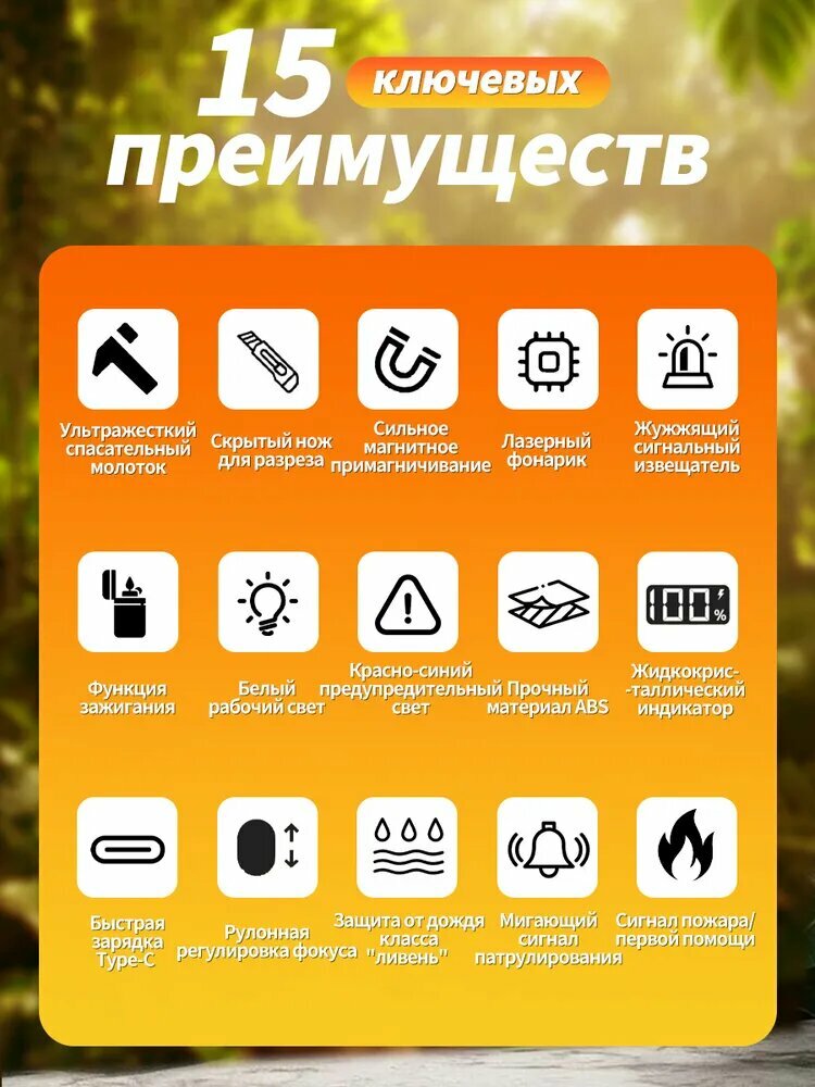Фонарь-прожектор ручной, 50 Вт, дальность 200 м, холодный белый свет, 2 режима, IPX5, желтый — фото 1