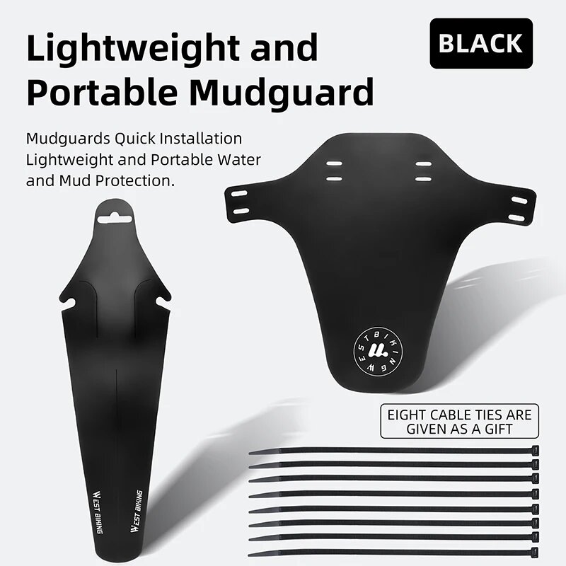 Комплект регулируемых велокрыльев Bike Fender для MTB 26/27.5/29 дюймов nologo2pcs