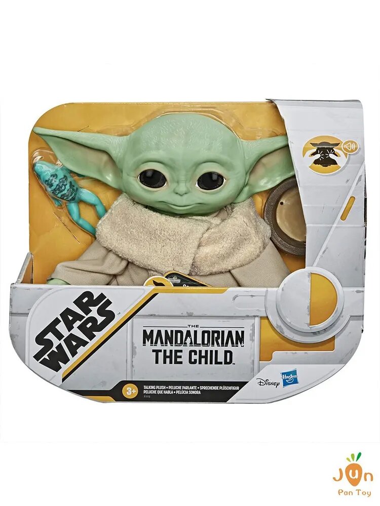 Hasbro Star Wars Mandalorian The Child Talking Plush / игрушка Звёздные войны для детей с подвижными шарнирами и звуковыми эффектами, идеально подходит в качестве подарка на день рождения.