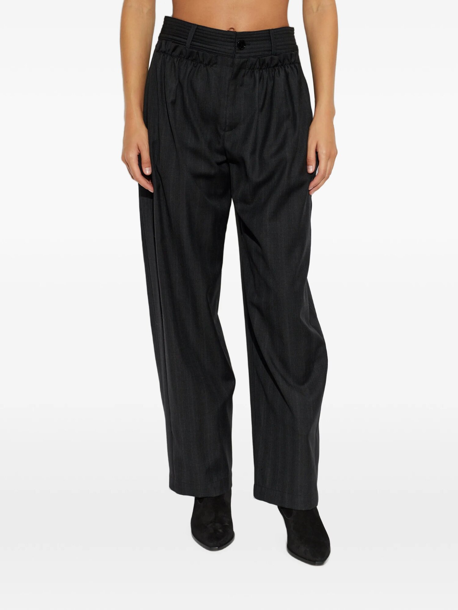 Брюки Isabel Marant Mayera pinstripe wool trousers, размер 38 — фото 1
