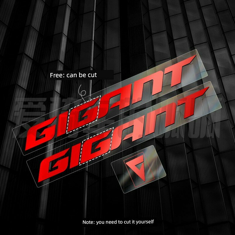 Набор наклеек для Giant TCR Tenth Generation: 2x наклейки на нижнюю трубу + 1x наклейка на рулевую колонку, бордовый