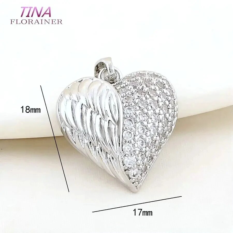 Подвески-шармы Florainer Tina из латуни под золото солнце сердце луна 4PCS, Style 18
