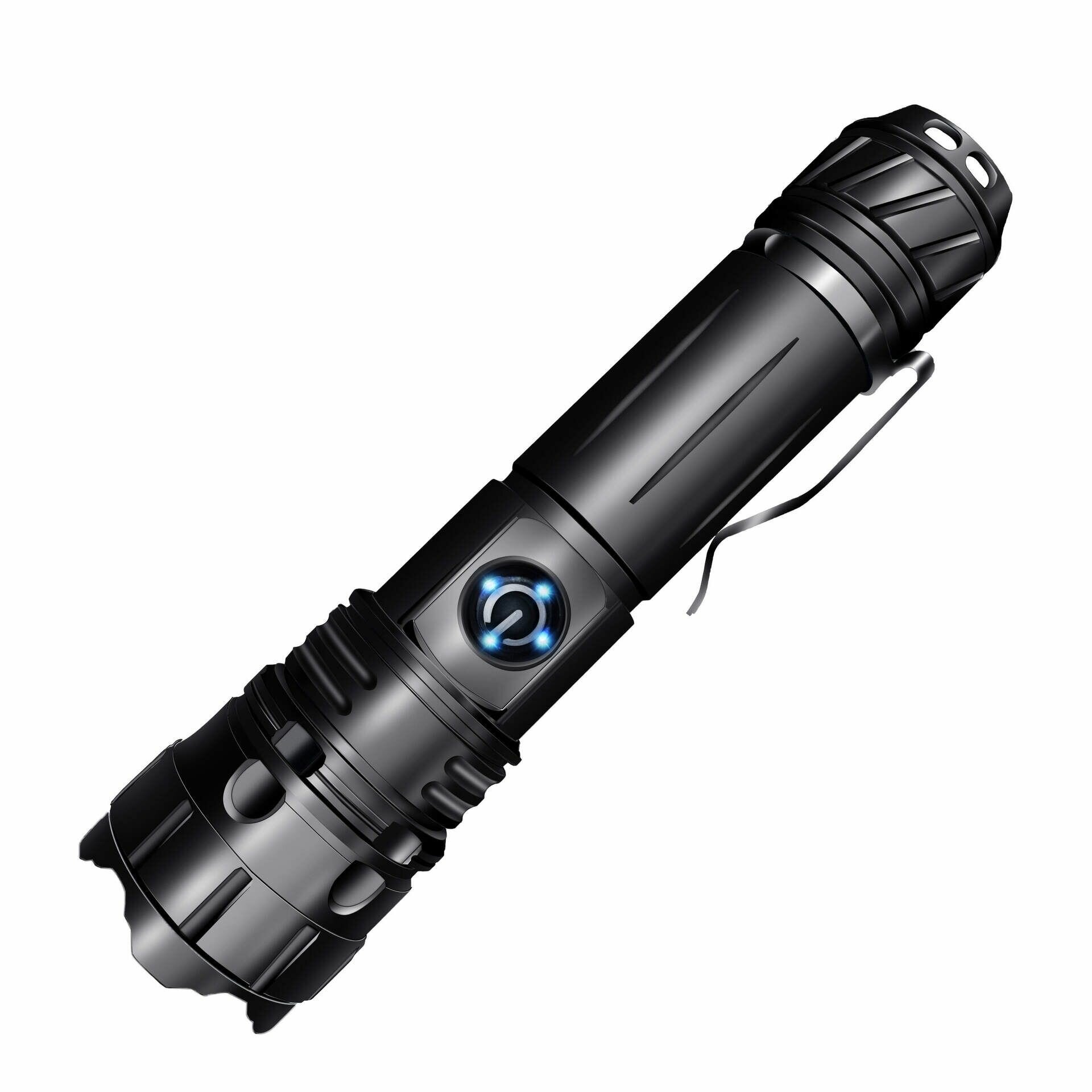 Фонарик аккумуляторный ручной мощный LED-Lazer V3.0 Фонарь тактический аккумуляторный поисково-розыскной , металлический ударопрочный корпус