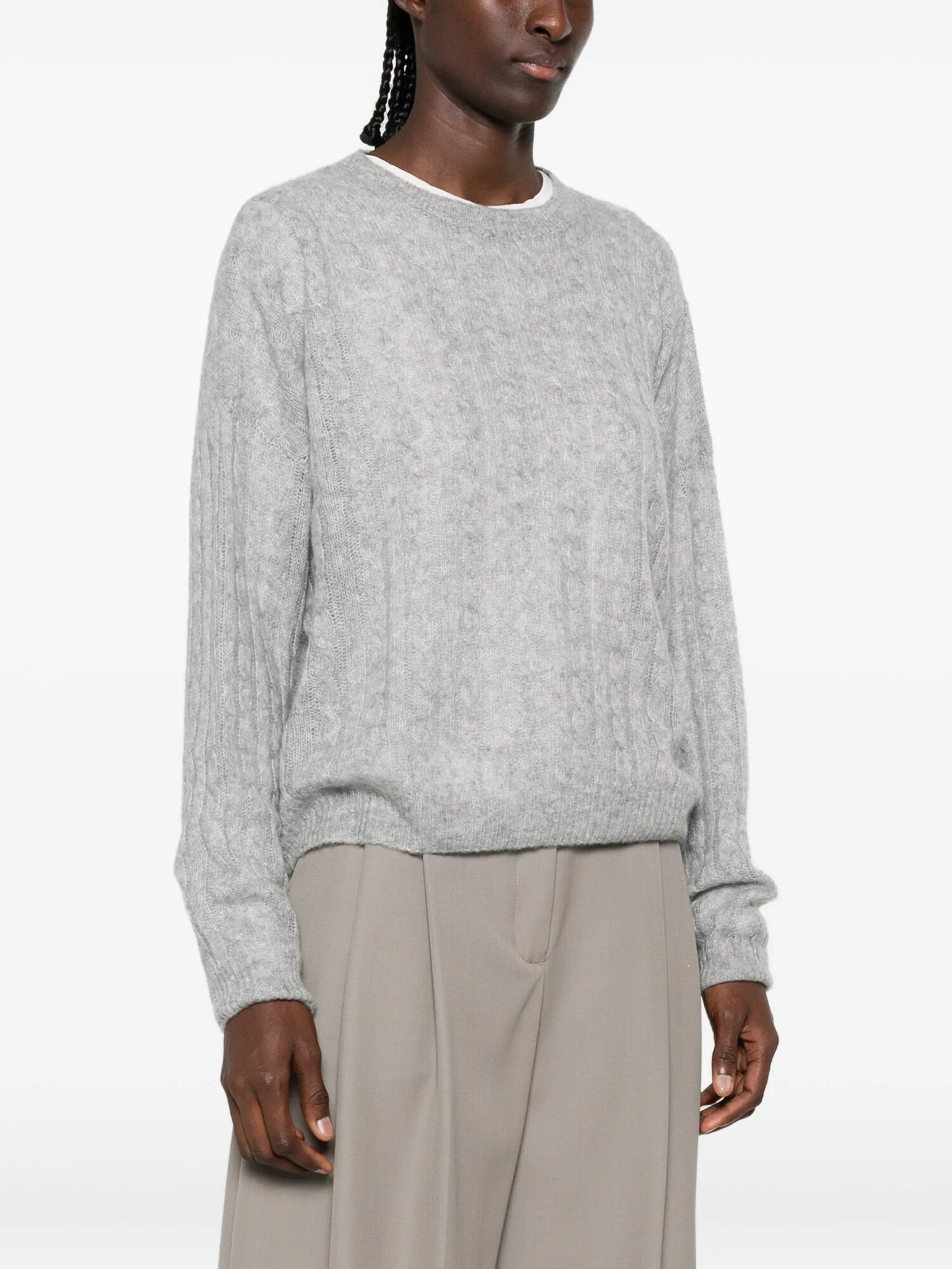 Свитер Lisa Yang Cable-knit crew-neck sweater, размер XS — фото 1