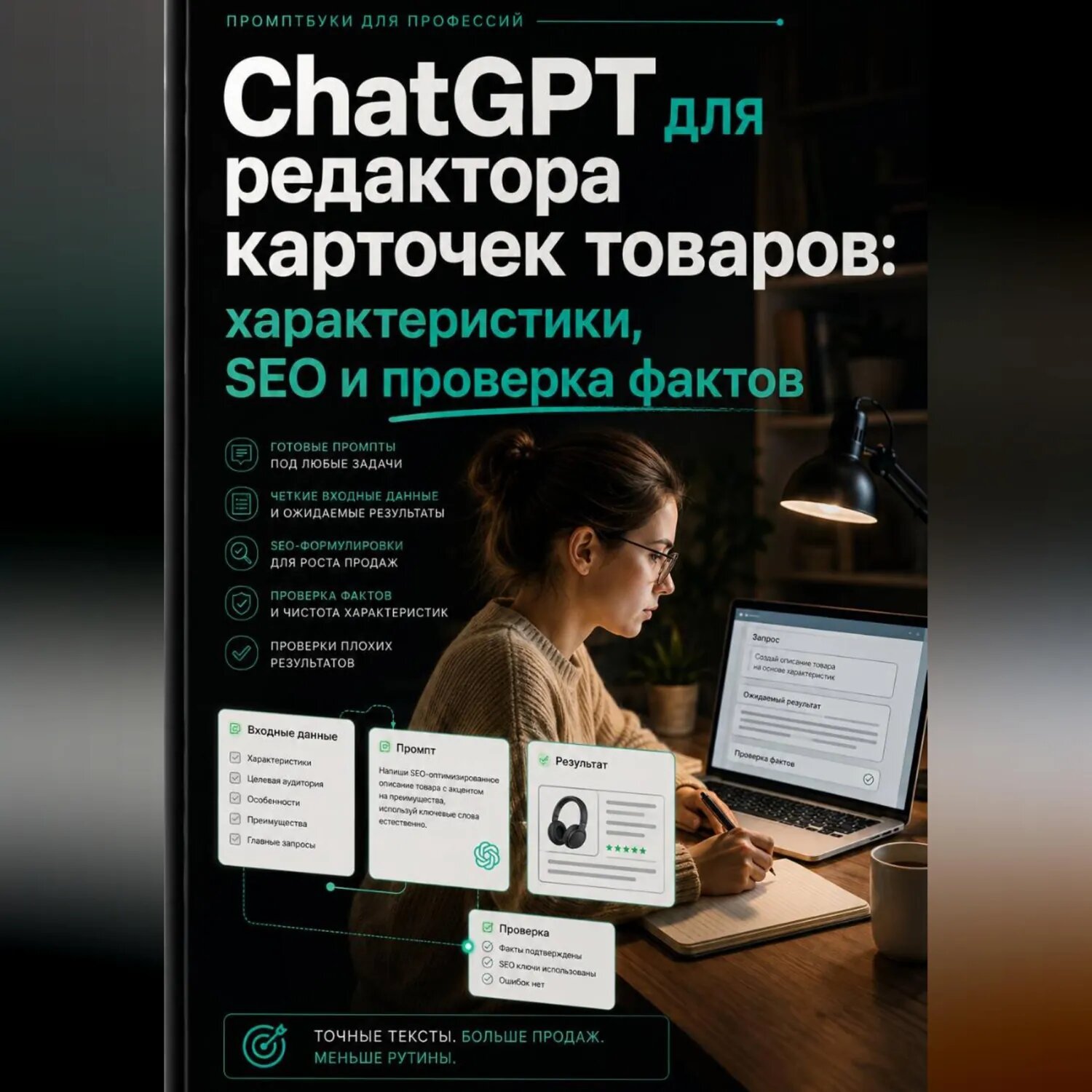 ChatGPT для редактора карточек товаров: характеристики, SEO и проверка фактов [Аудиокнига]