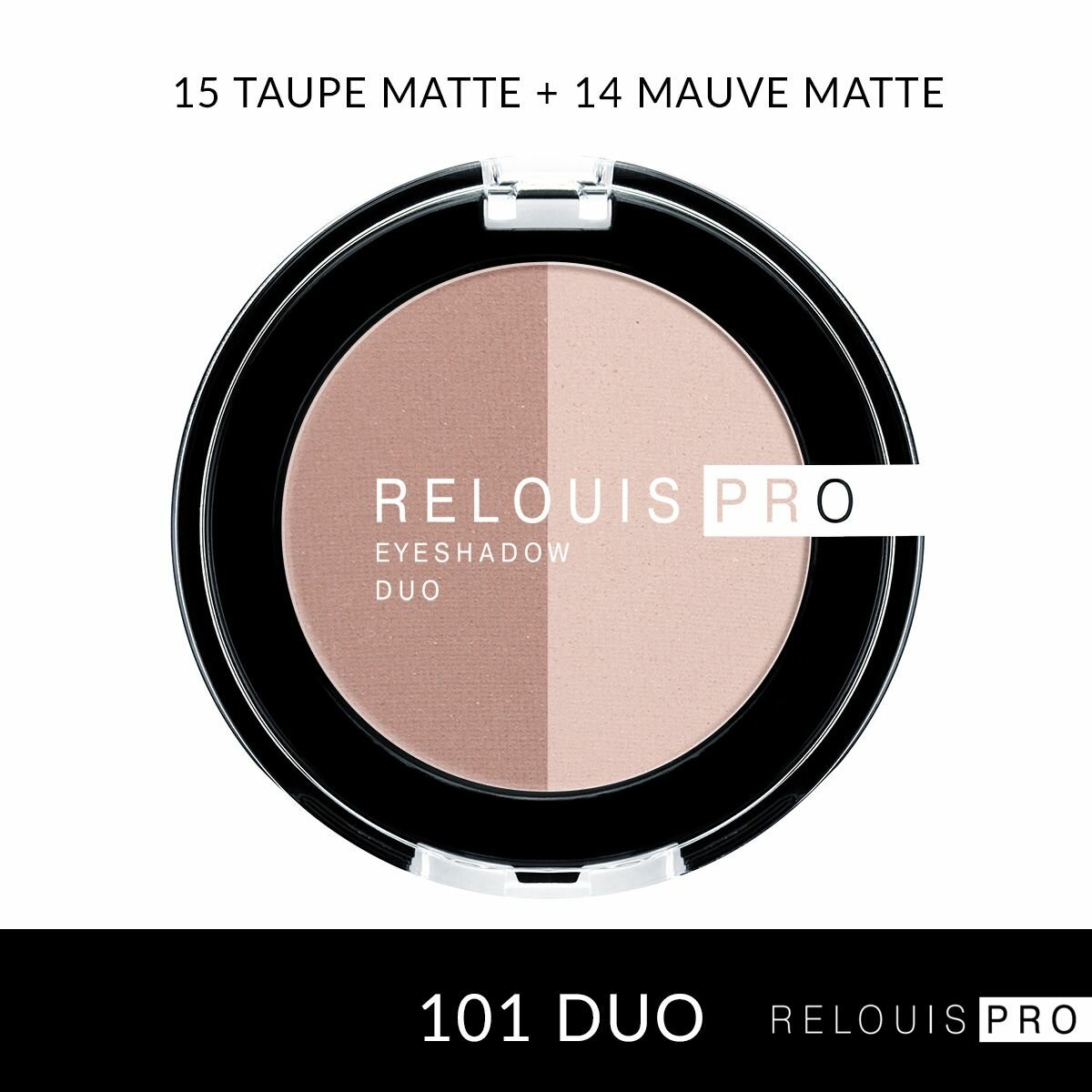 Тени для век Eyeshadow Duo тон 101 Relouis PRO