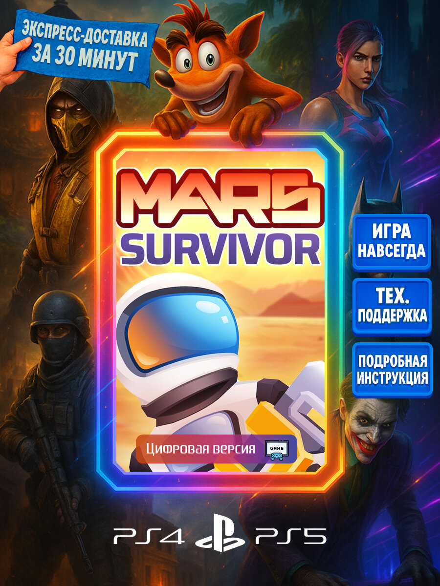 Mars Survivor PS4/PS5 | Моментальная доставка | Английский язык | Приключения