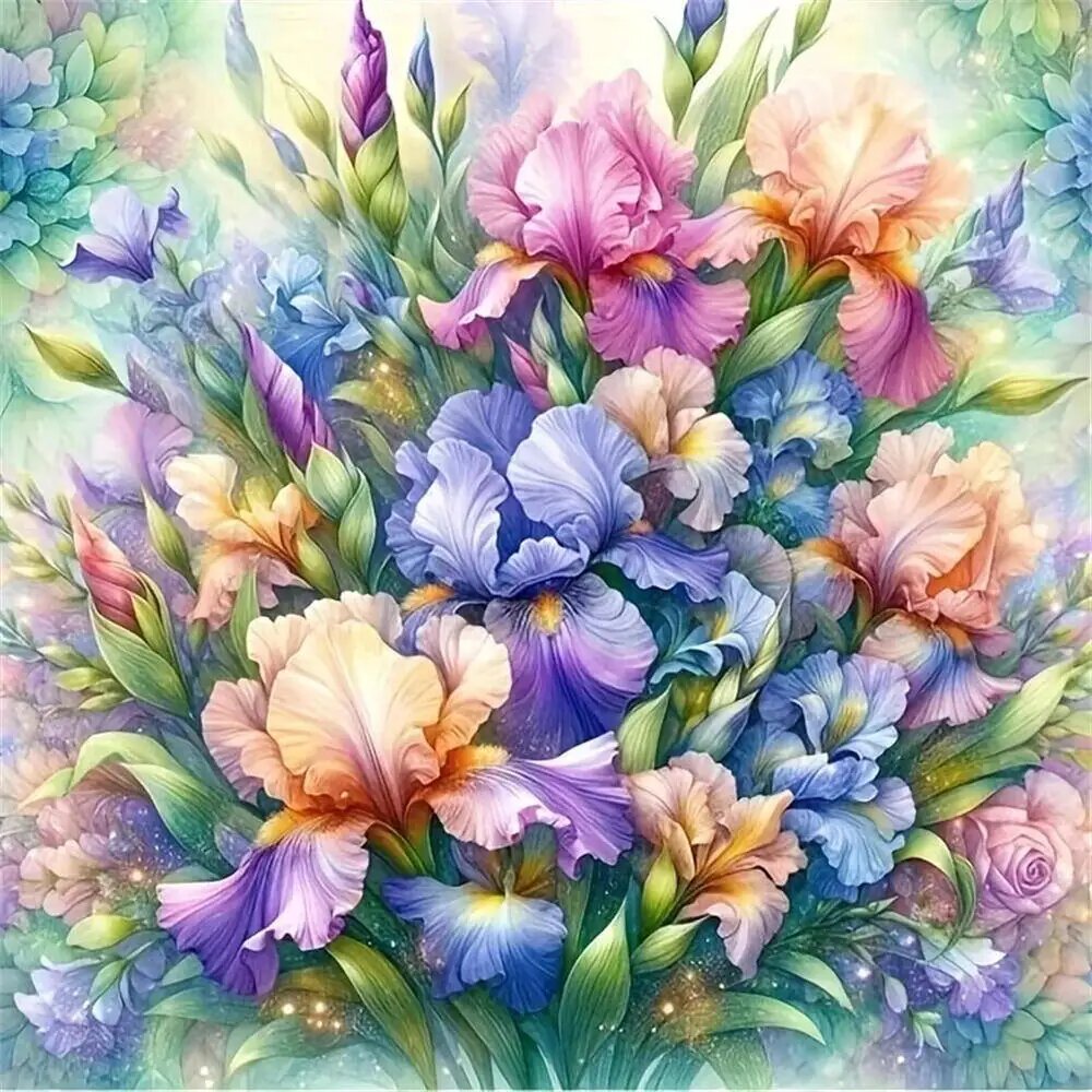 MomoArt Алмазная живопись Медведь Full Round 40X40cm