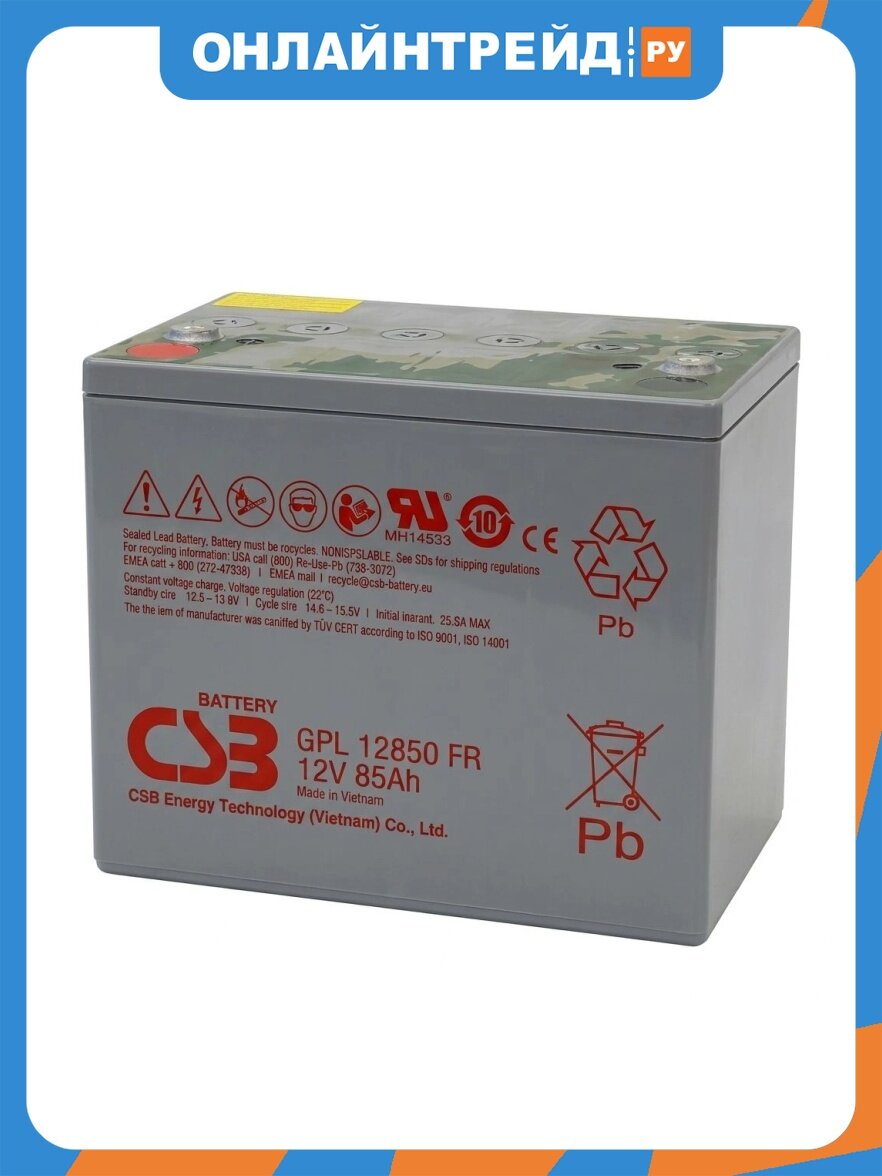 Батарея для ИБП Csb GPL12850 FR 12В 85Ач