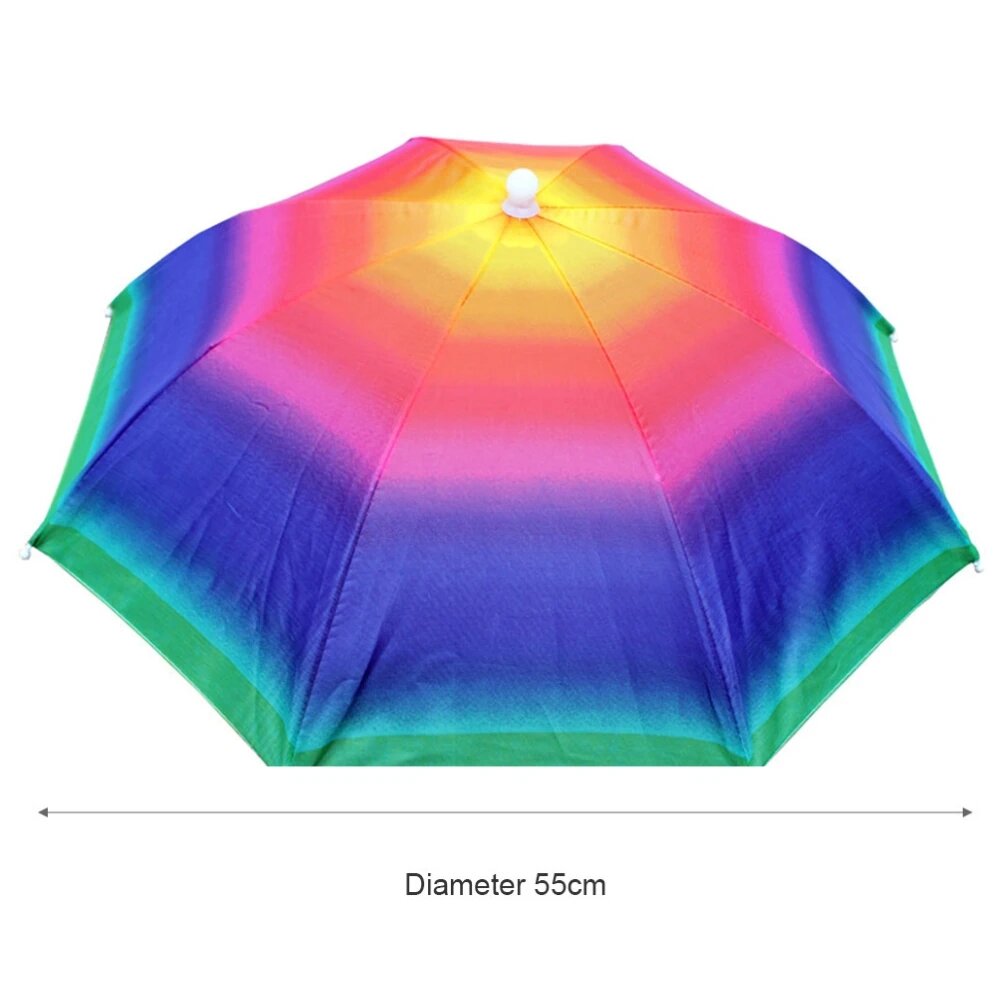 Складная водонепроницаемая шляпа-зонтик MOJOYCE 55CM Color Random