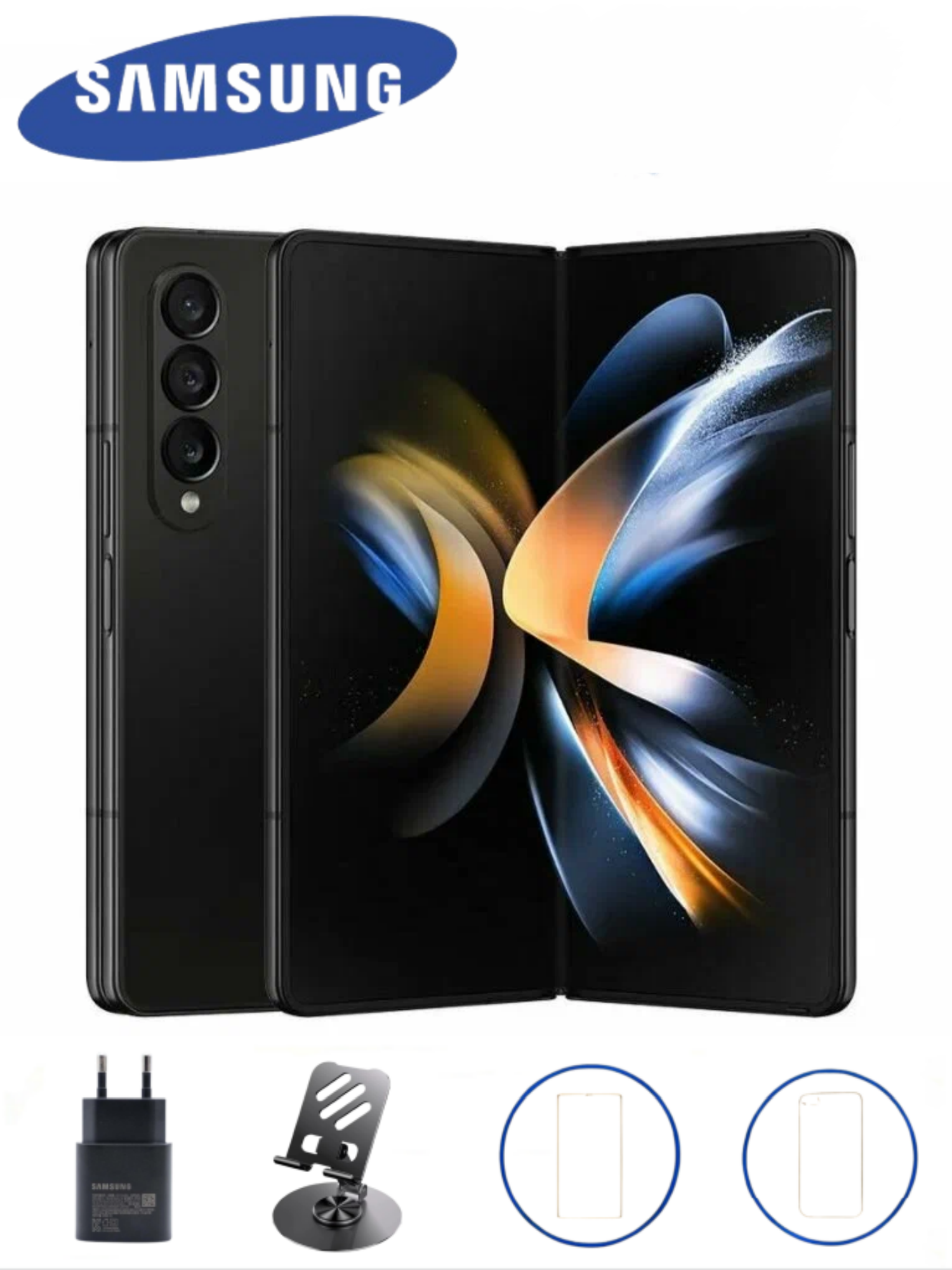 Смартфон Samsung Galaxy Z Fold 4, 12+256ГБ, nano SIM+eSIM, BLACK