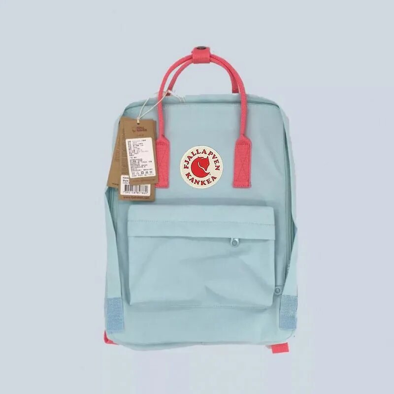 Рюкзак Fjällräven Kånken, 20 л, средний, бледно-розовый, небесный, женский, мужской, детский