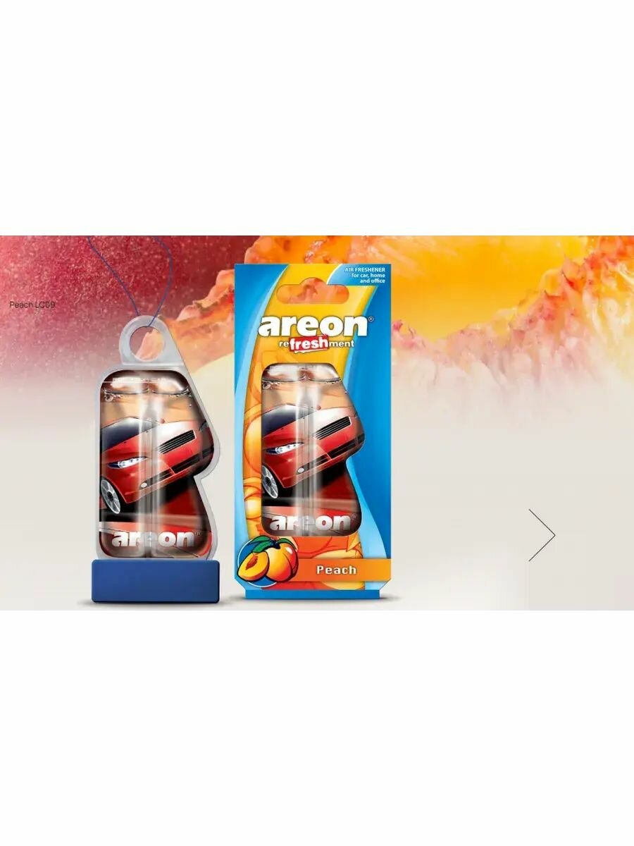 Ароматизатор для автомобиля "Areon" Peach (Персик), подвесной — фото 1