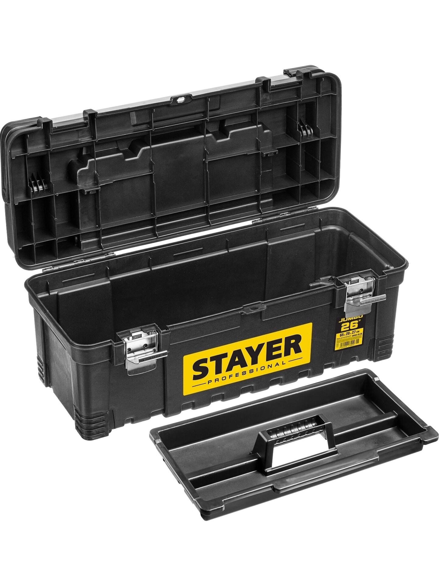 Пластиковый ящик для инструментов Professional STAYER JUMBO-26 650 x 280 x 270 мм (26 ) — фото 1