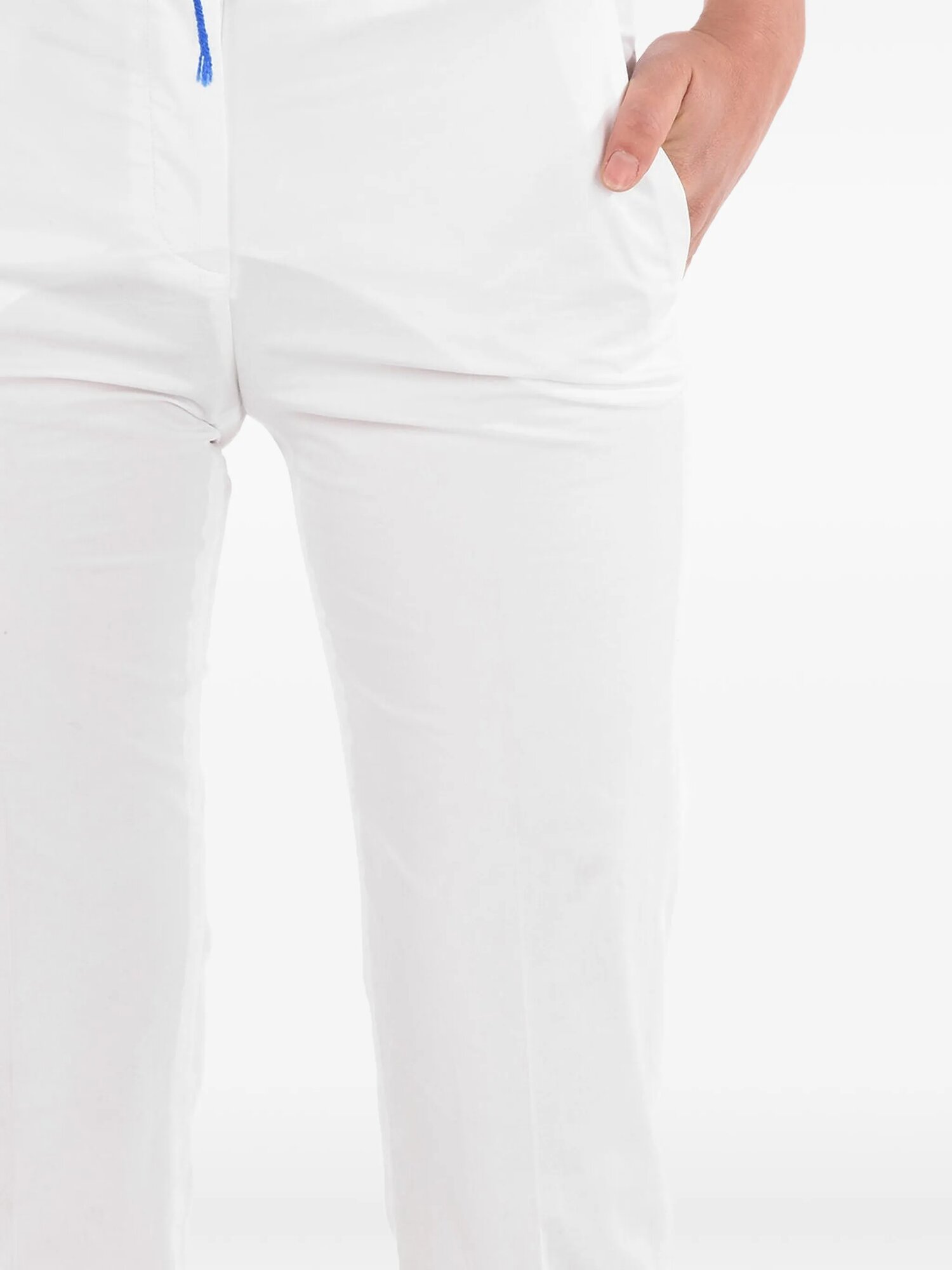 Брюки QL2 Belt-loop trousers, размер 40, бежевый/белый — фото 1