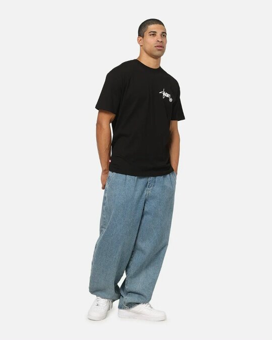 Футболка спортивная Stussy, 1 шт., размер L, черный — фото 1