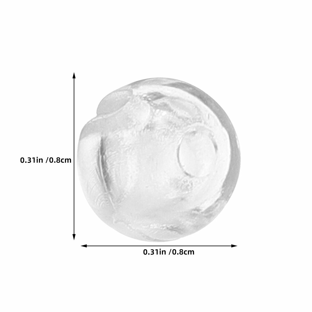 Прозрачные Стопоры Для Цепочки Штор 12 Штук Толщина 0.80X0.80X0.70Cm