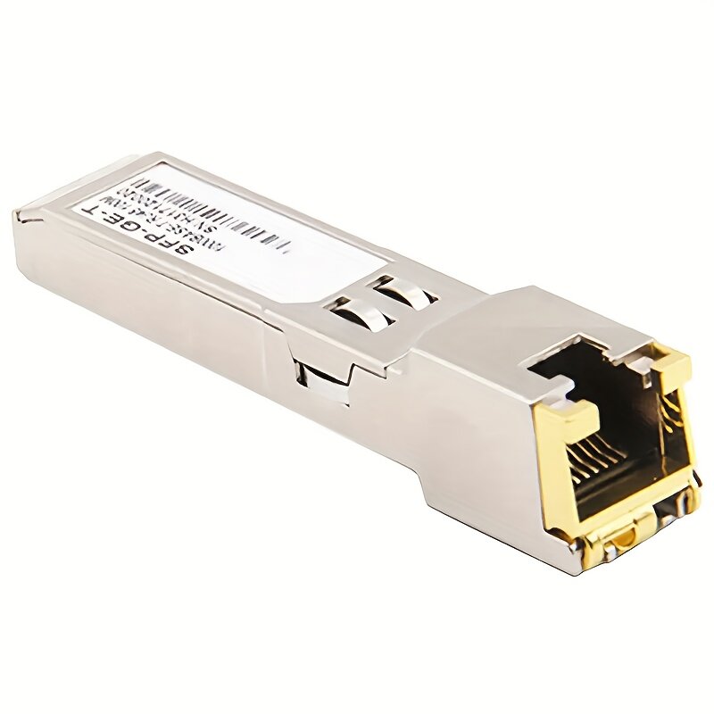 Гигабитный SFP-модуль RJ45 (медный) 1000Mbps 10/100/1000Base-T, горячая замена SFP-T трансивер для коммутаторов, медиаконвертеров, маршрутизаторов и межсетевых экранов, поддержка высокоскоростных сетей Cat6/Cat6a, металлический корпус