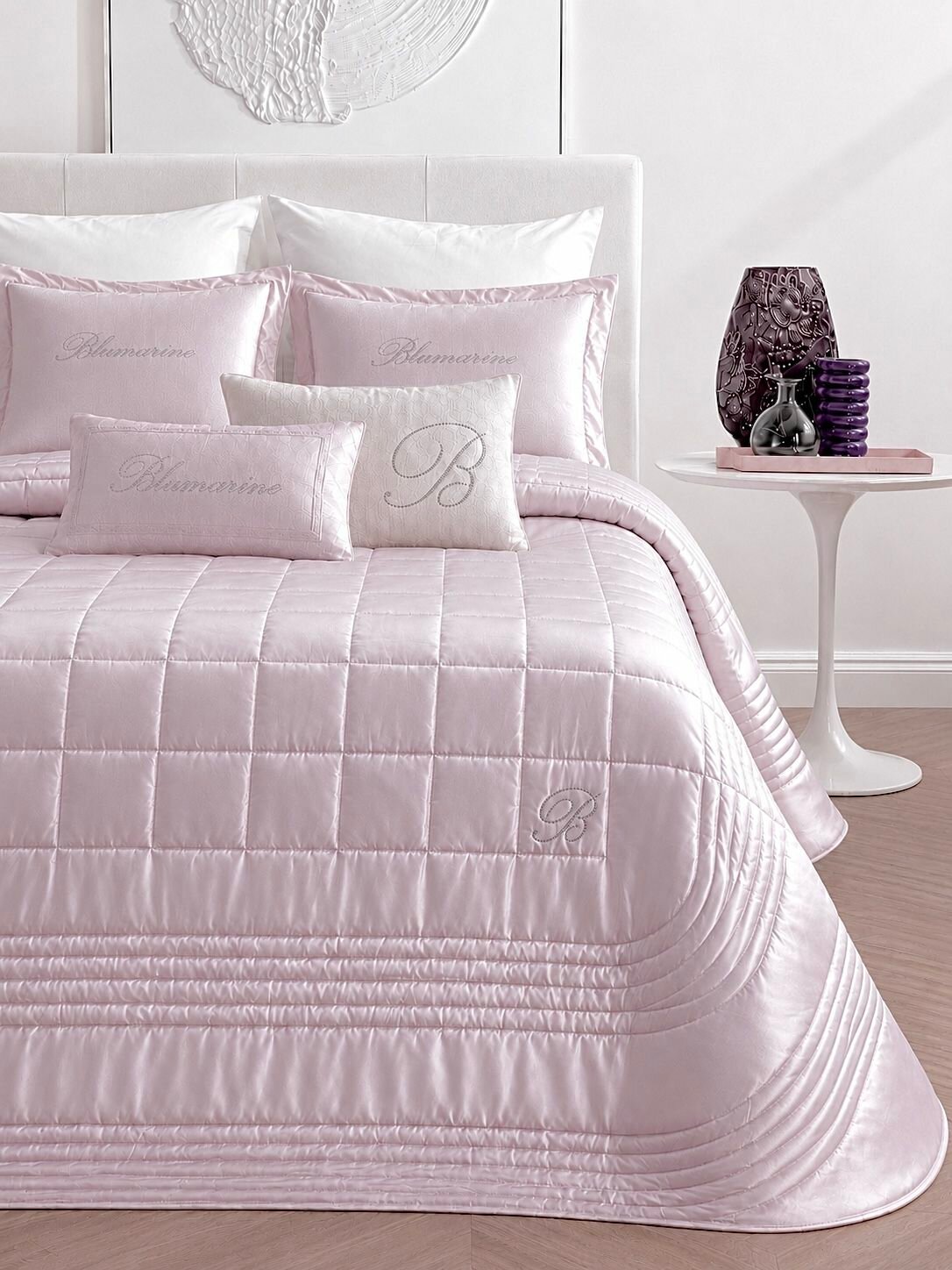 Покрывало Blumarine Home Collection Eden, 270 270 см, Rosa