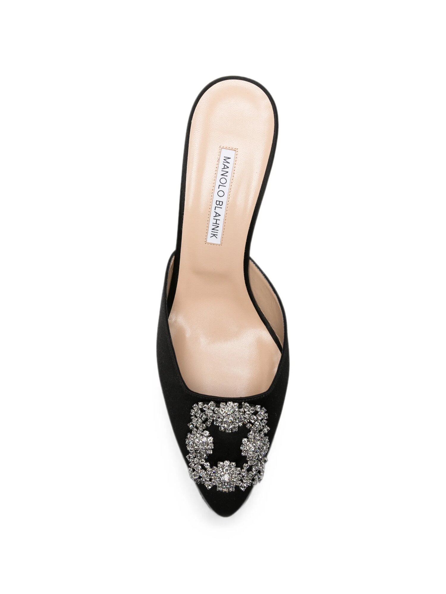 Мюли Manolo Blahnik Hangisi crystal-buckle mules, размер 38,5 — фото 1