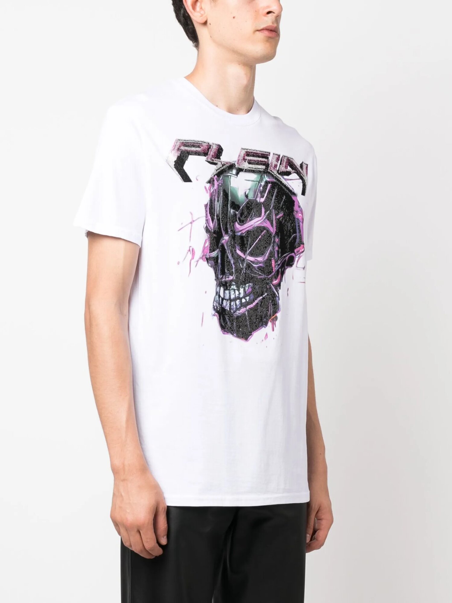Футболка PHILIPP PLEIN, размер 52, бежевый/белый — фото 1