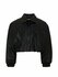 Куртка BARROW Logo-embroidered cropped jacket, размер 4 года, черный/серый метал...