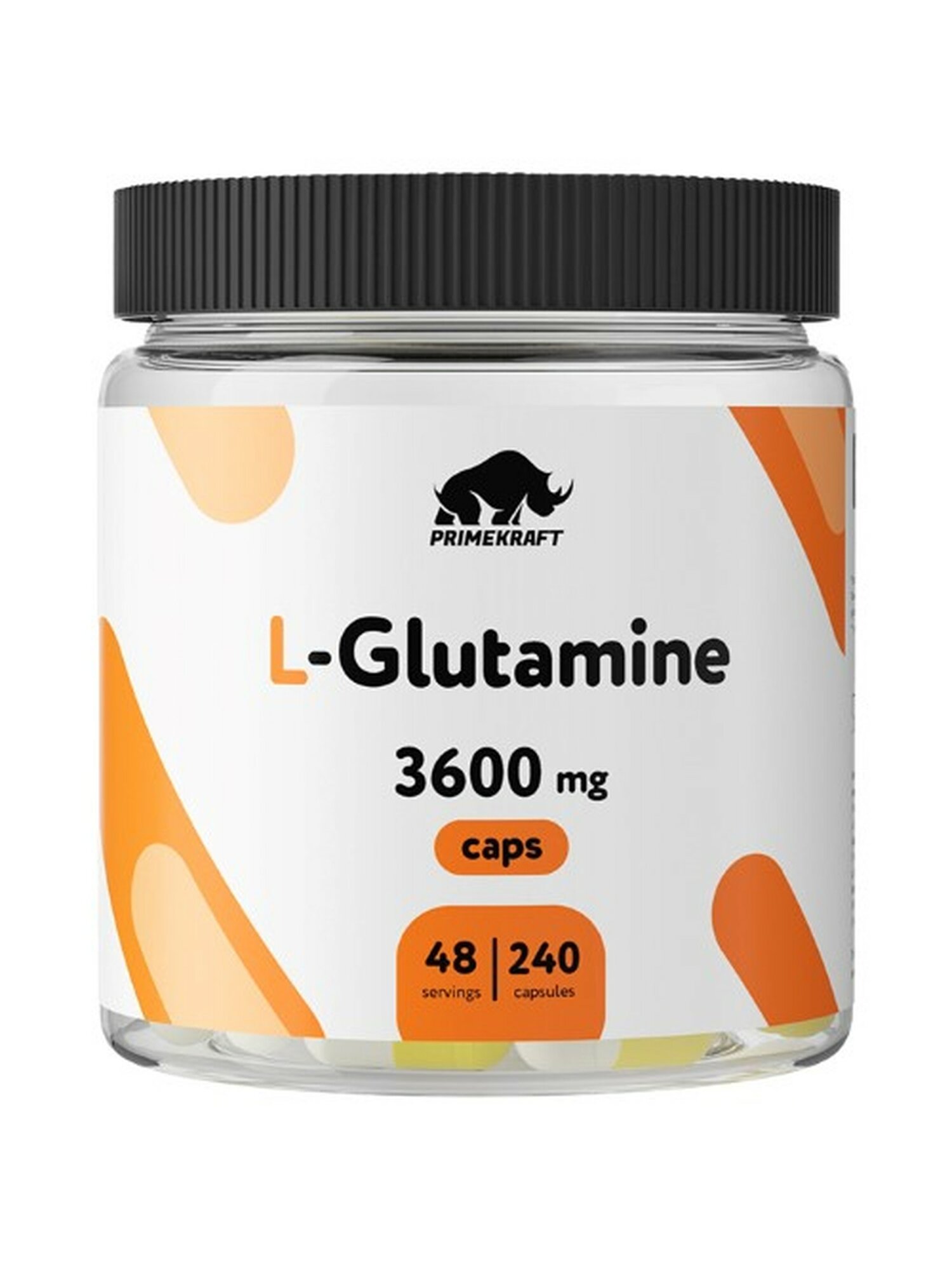 PRIME KRAFT L-GLUTAMINE CAPS N240 капс ПО 720МГ — Капсулы массой 720 мг - 240 шт в уп